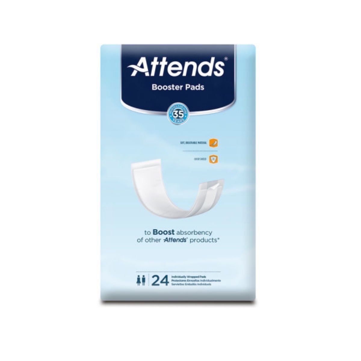 Attends Night Preserver Heavy Absorbency Disposable Underpad 36”x36 ...