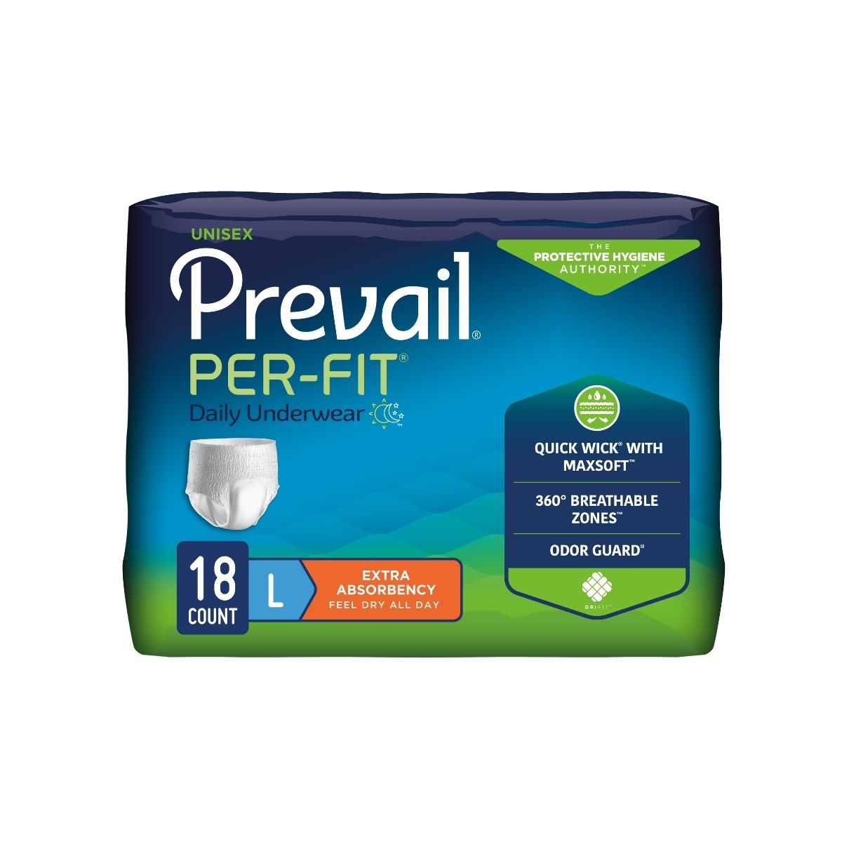 Prevail Breezers 360 Briefs Heavy Absorbency, Size 2